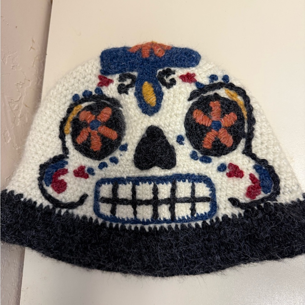 Sugar Skull Bucket Hat By Peruvian Trading Company - Gem